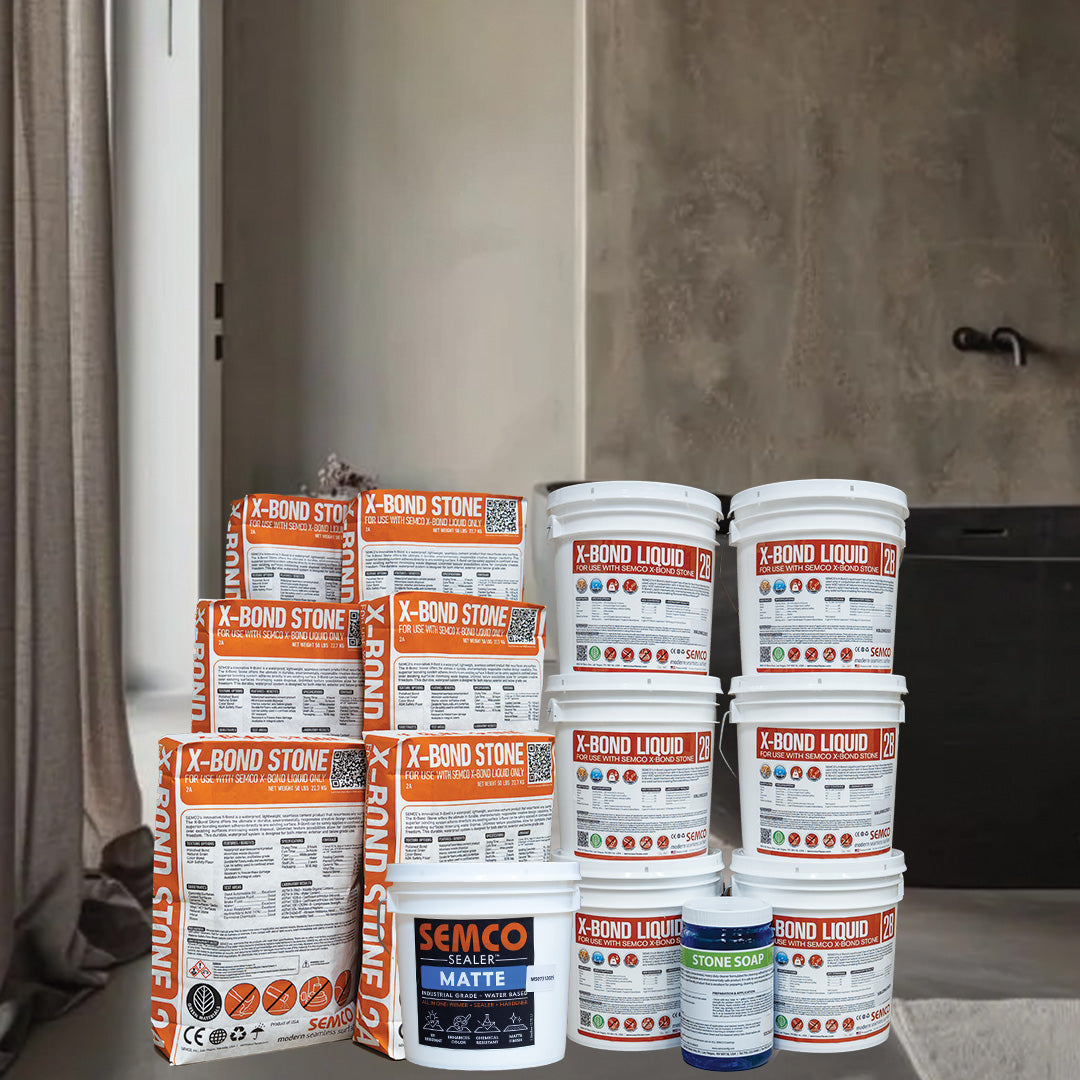 X-Bond Microcement Kit 200 sq ft – SEMCO Spaces